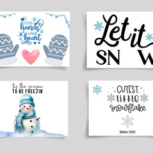 Winter Handprint Art Bundle, Winter Handprint Craft, Printable, Winter ...