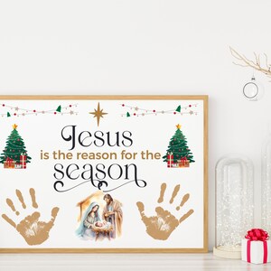 Nativity Handprint Art Craft Bundle, Birth of Jesus Sunday School Craft ...