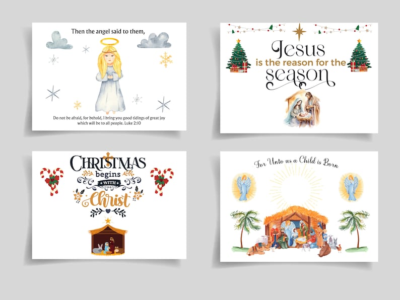 Christian Christmas Handprint Art Bundle, Nativity Handprint Art Craft ...