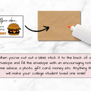 Printable Open When Envelope Labels for College Students, Open When ...