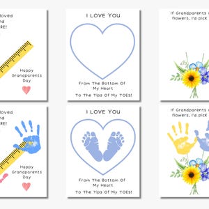 Grandparents Day Handprint Art, Grandparents Handprint Craft Printable ...