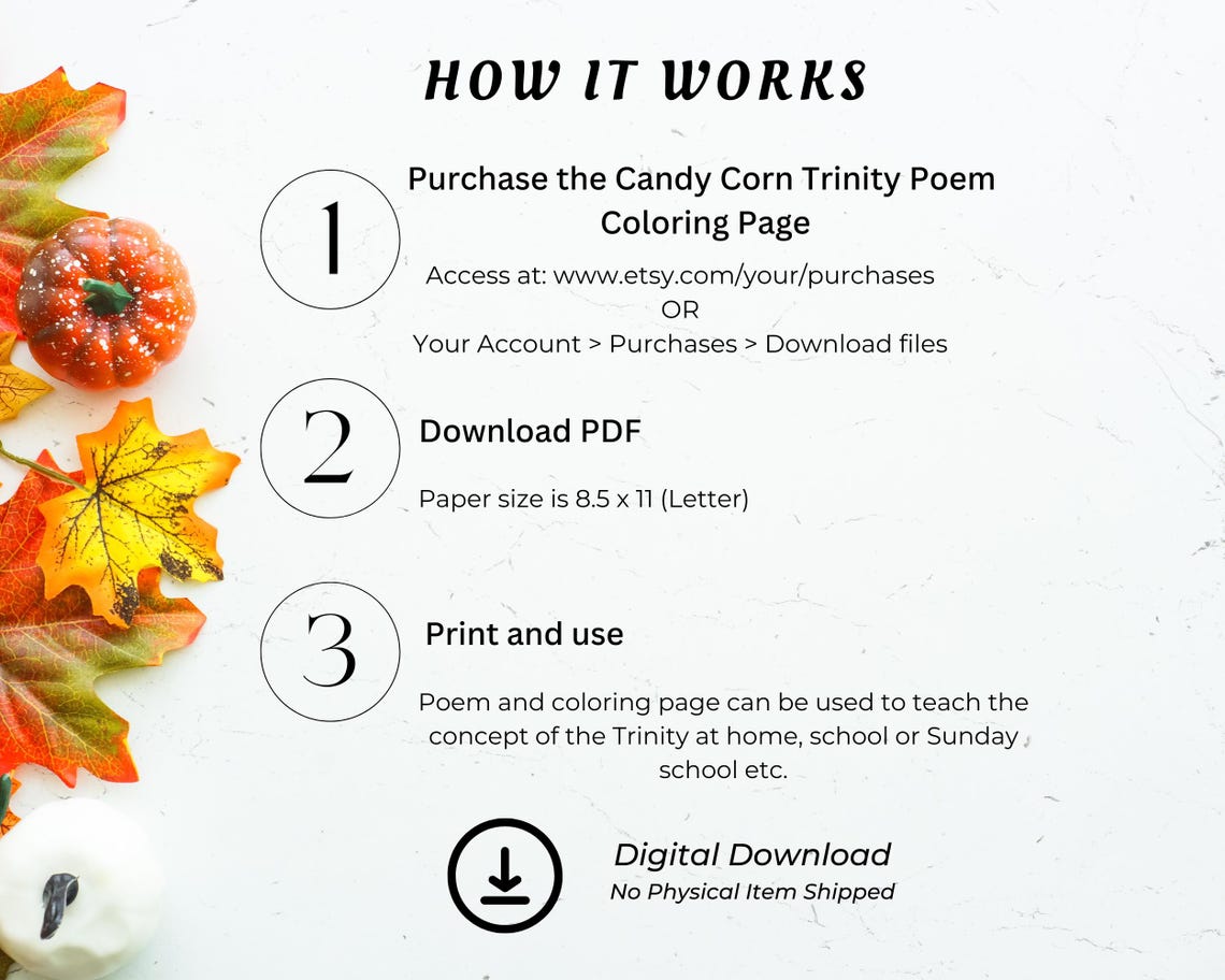 Candy Corn Trinity Printable Coloring Page, Candy Corn Trinity Poem ...