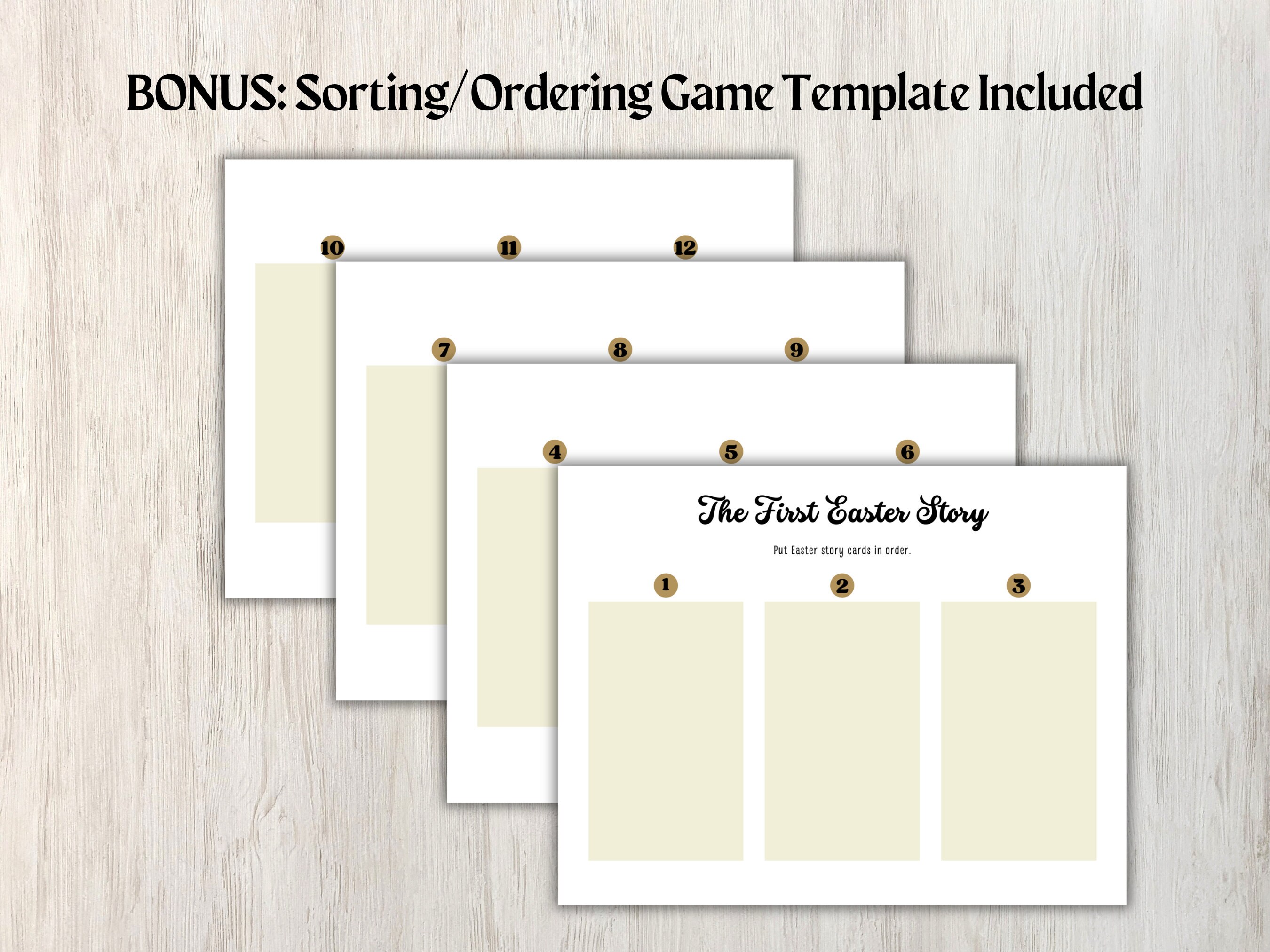 Easter Story Scripture Cards for Kids, Printable Bible Verse Cards ...