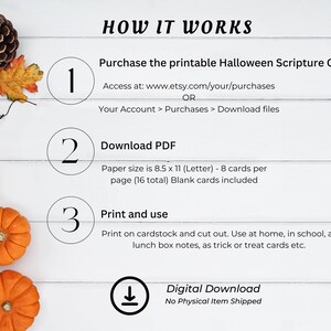 Christian Halloween Bible Verse Cards, Printable Religious Halloween ...