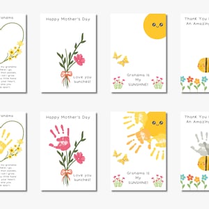 Grandma Handprint Art, Grandma Printable, Grandma Mother's Day Gift ...