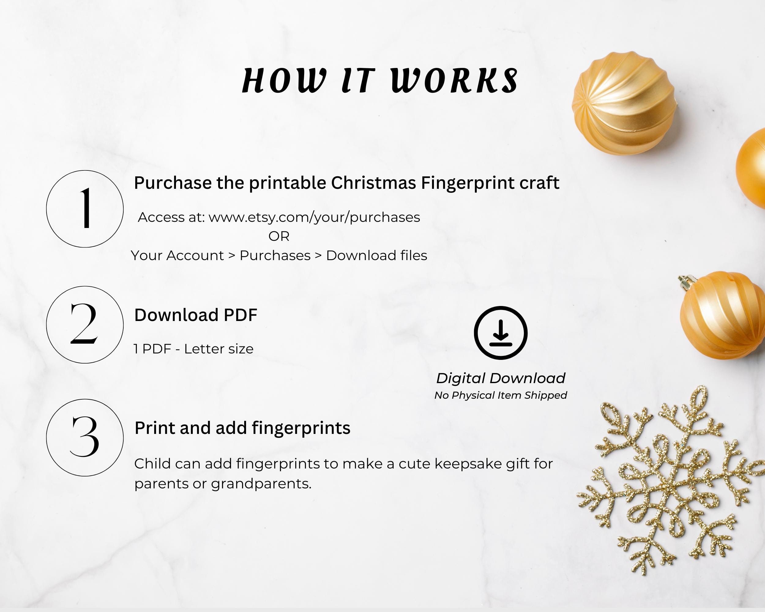 Nativity Fingerprint Craft, Christmas Thumbprint Art, Christmas Lights ...