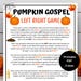 Pumpkin Gospel Game, Christian Halloween Left Right Game, Fall Bible ...
