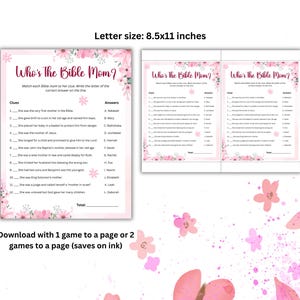 Moms of the Bible Game, Biblical Mother's Day Game, Bible Game Kids ...