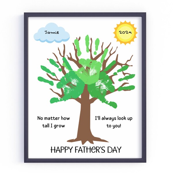 Handprint Tree - Etsy