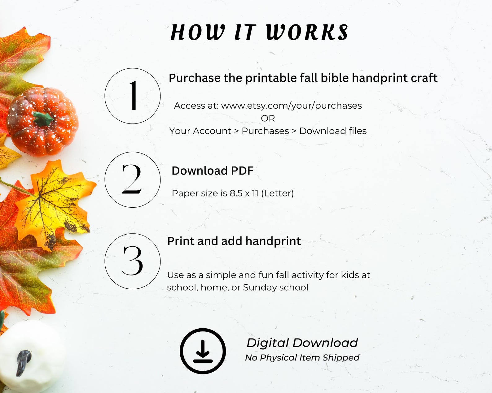 Fall for Jesus Handprint Craft, Fall Bible Craft Printable, Fall Leaves ...