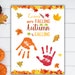 Fall Handprint Craft, Printable Handprint Art, Leaves Are Falling ...