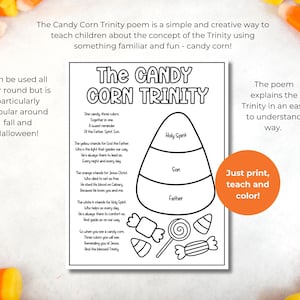 Candy Corn Trinity Printable Coloring Page, Candy Corn Trinity Poem ...
