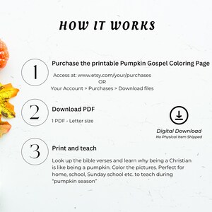 Pumpkin Gospel Coloring Page Printable, Being A Christian is Like Being ...