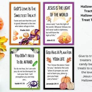 Christian Halloween Tracts Printable, Bible Verse Halloween Scripture ...