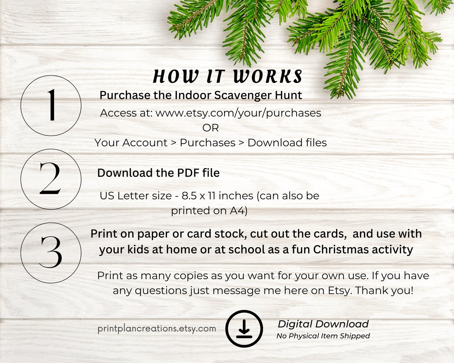 Indoor Christmas Scavenger Hunt for Kids, Christmas Treasure Hunt Cards ...