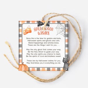 Christian Halloween Treat Tag, Christian Halloween Poem, Halloween ...