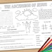 Ascension of Jesus Activity Placemat, Ascension Day Coloring Page for ...