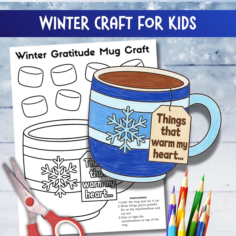 Winter Mug Craft - Etsy