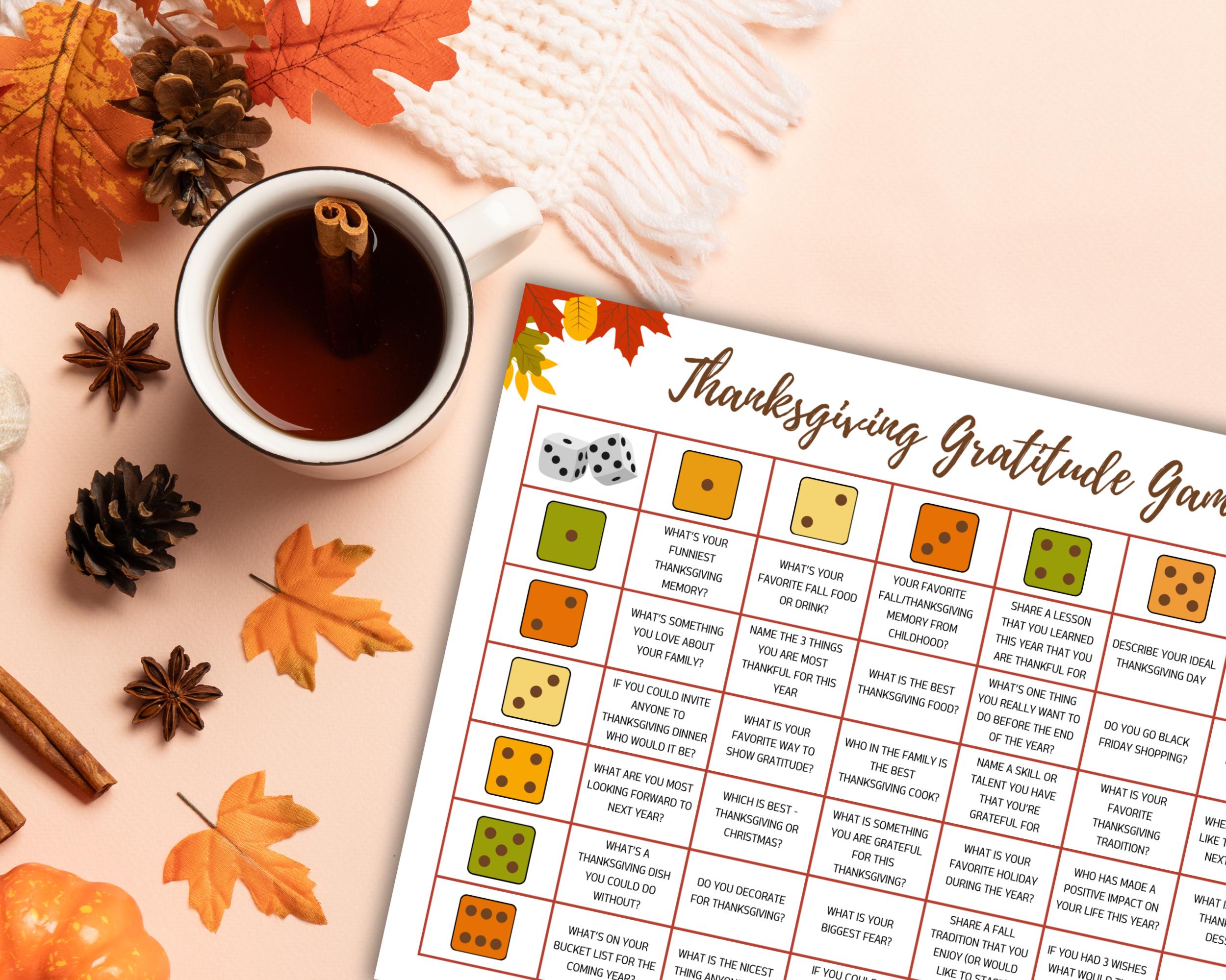 Thanksgiving Gratitude Game, Dicebreaker Icebreaker Party Game, Get to ...