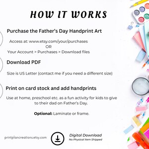 Father's Day Donut Handprint Fingerprint Art, Printable Handprint Craft ...