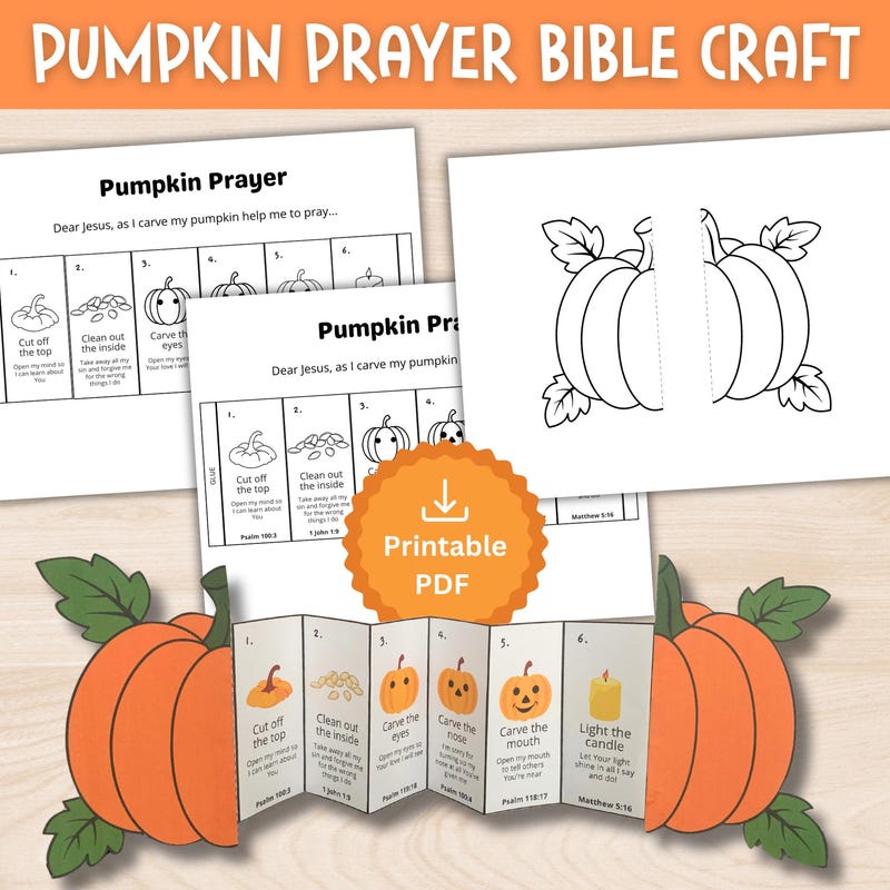 Pumpkin Prayer Toddlers - Etsy