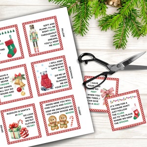 Indoor Christmas Scavenger Hunt for Kids, Christmas Treasure Hunt Cards ...
