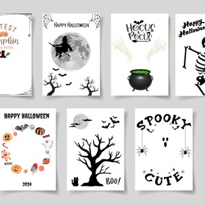 Halloween Handprint Art Bundle, Printable Handprint Crafts, Ghost ...
