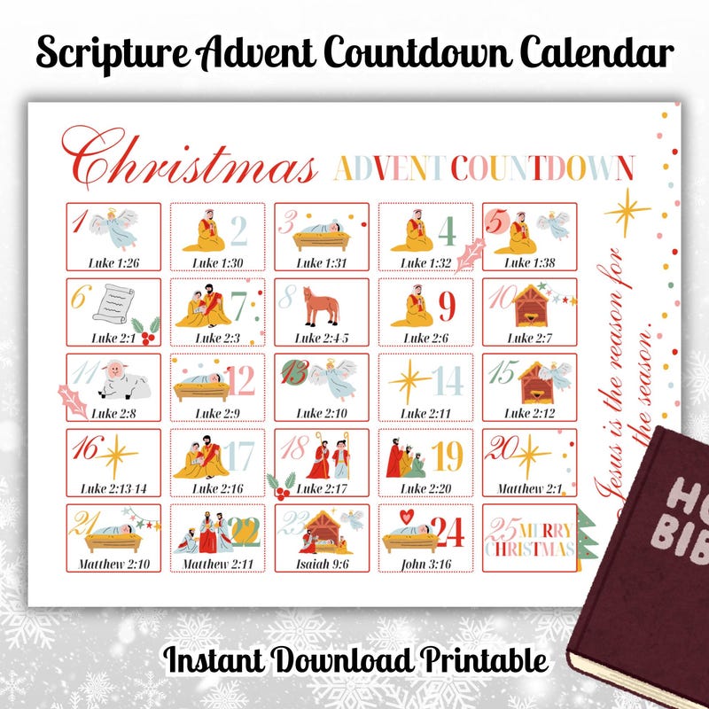Christian Advent Calendar - Etsy Australia