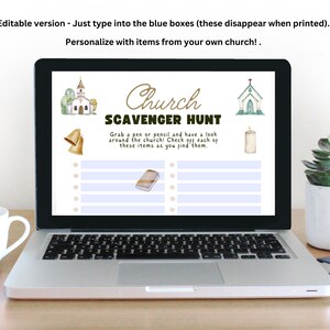 EDITABLE Church Scavenger Hunt for Kids & Teens, Church Treasure Hunt ...