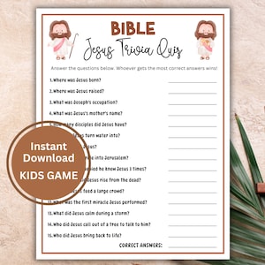 How Well Do You Know Jesus Trivia Quiz, Jesus Questions and Answers ...