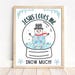 Winter Bible Craft Printable for Kids, Jesus Loves You Snow Much ...