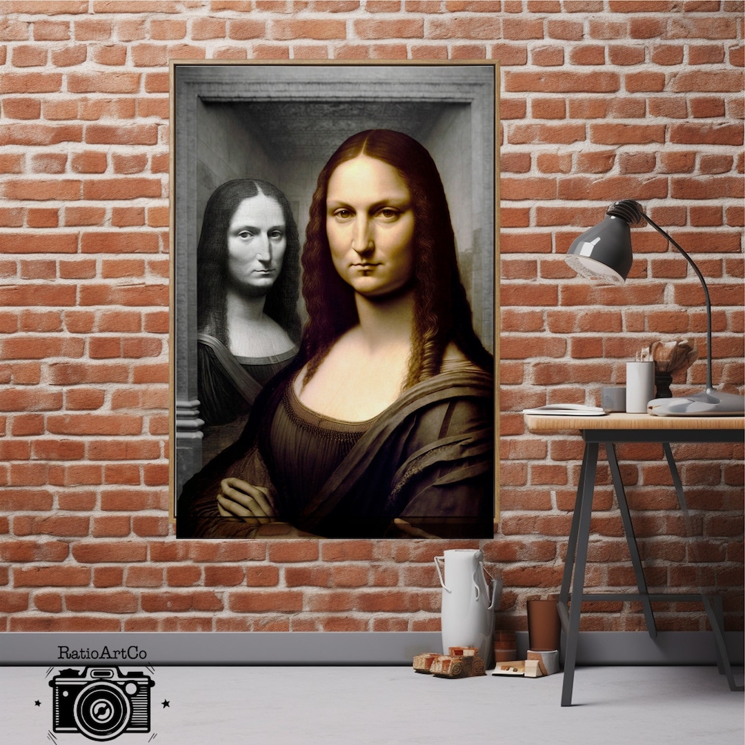 Mona Lisa Abstract Art Famous Art Reproduction Classic Etsy