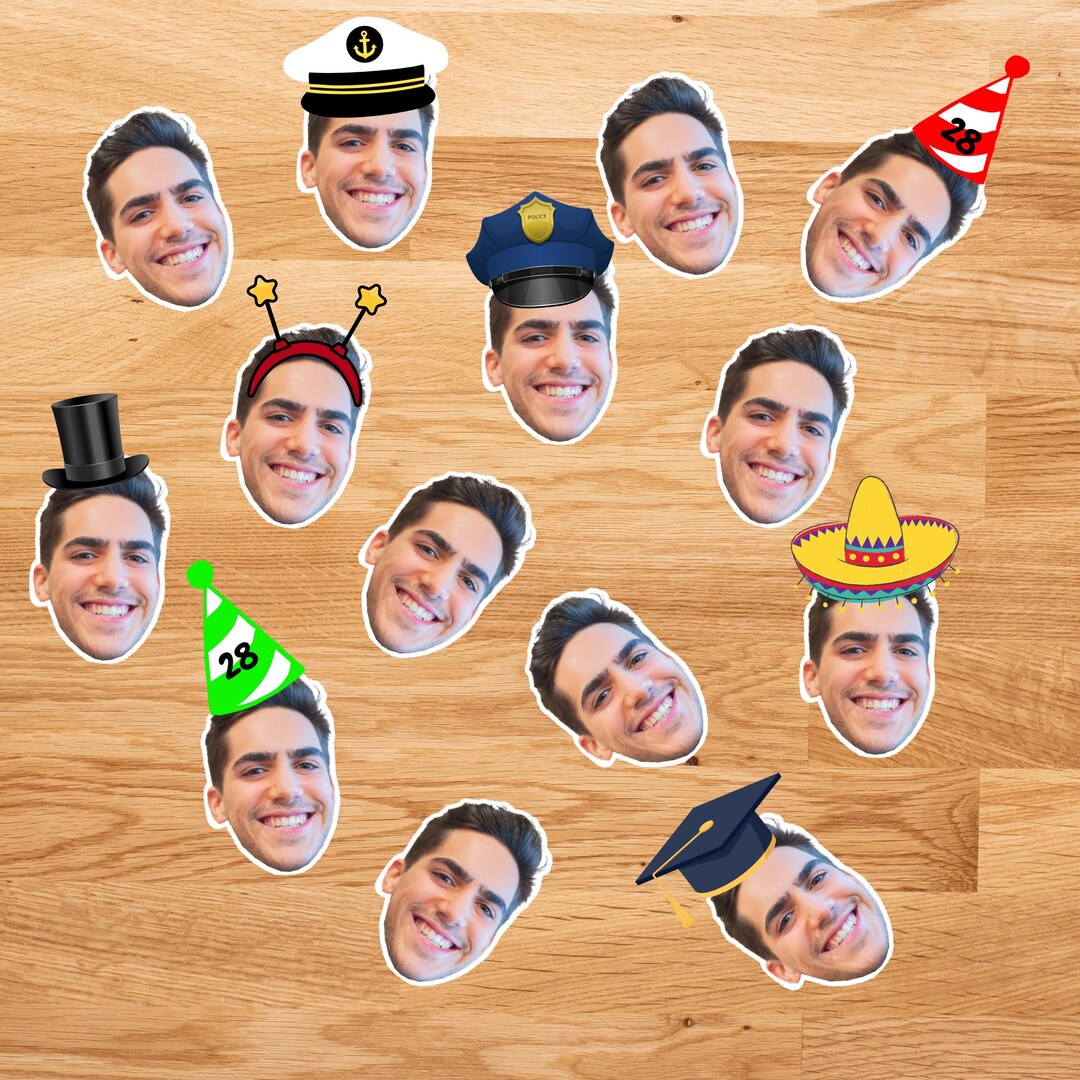 Custom Face Party Confetti, Personalized Photo Celebration, Bachelor ...