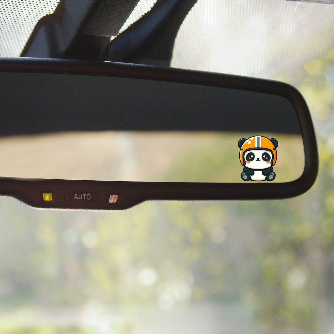 Speedy Panda Mirror Peeker Rear View Cute Quality Sticker Funny Decal ...