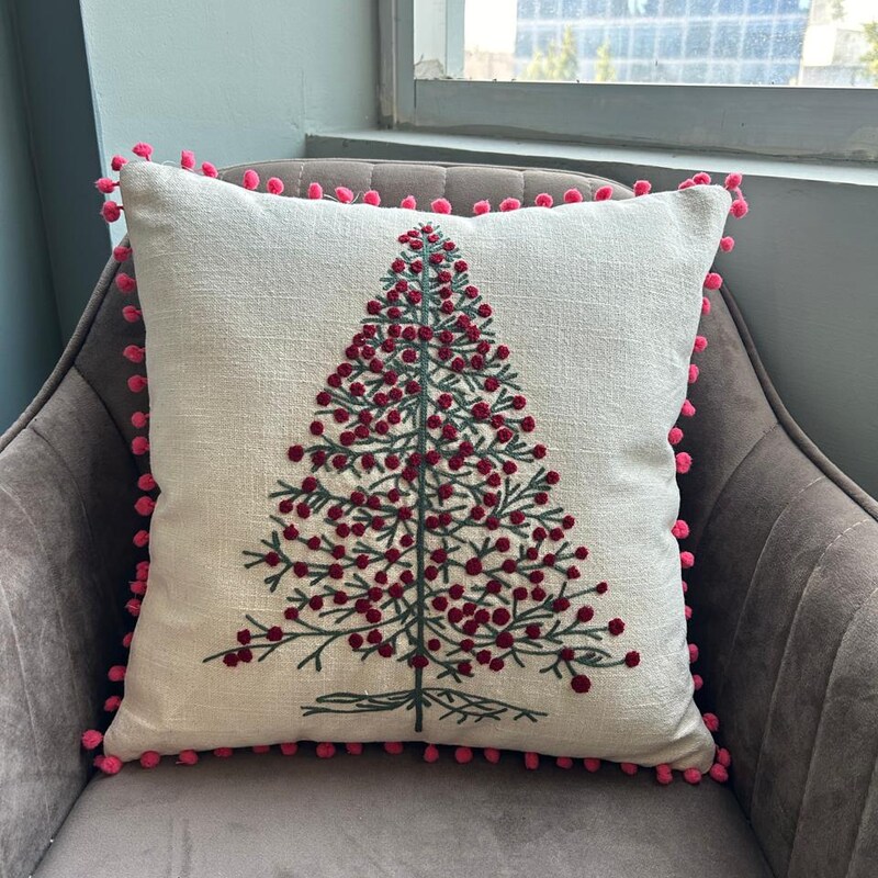 Embroidered Cushion - Etsy