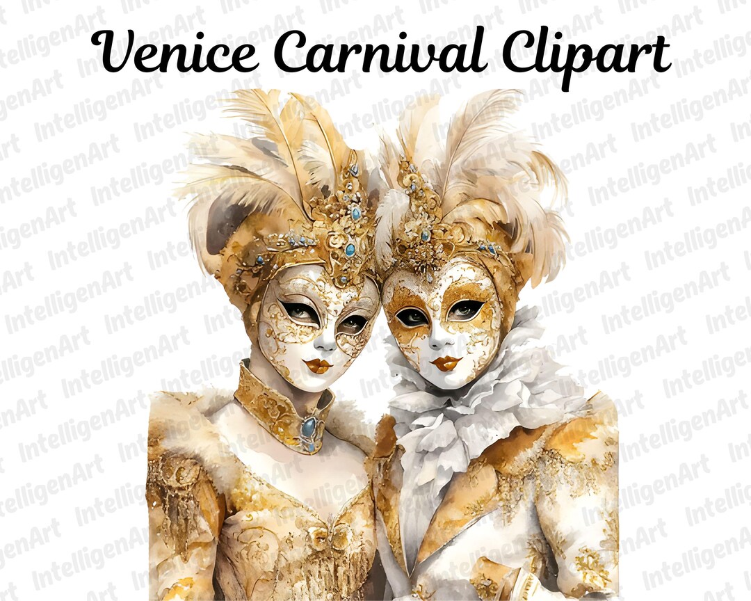 Venice Carnival Clipart, Mascarade Clipart, Venetian Png, Romantic ...