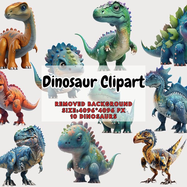 Dinosaur Clipart - Etsy