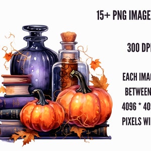 Halloween Potion Bottles Clipart - Halloween Clipart, Scary Clipart ...