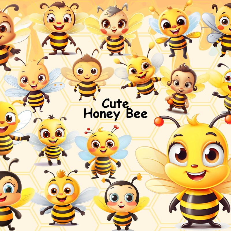 Bumble Bee Clipart - Etsy