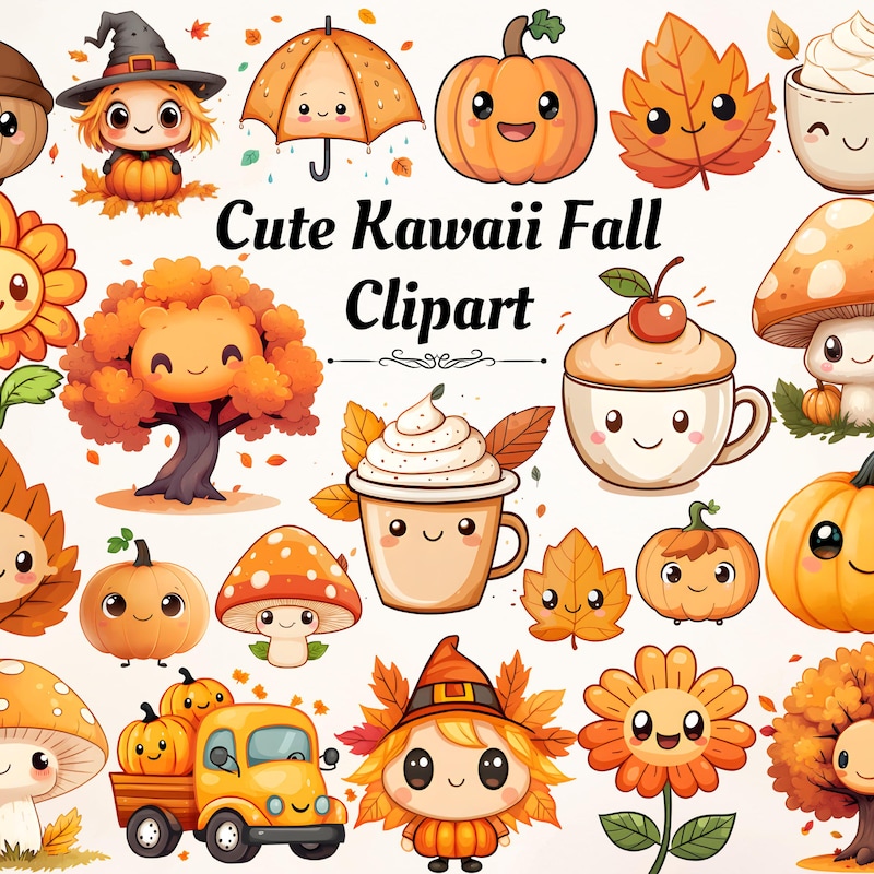 Fall Clipart - Etsy