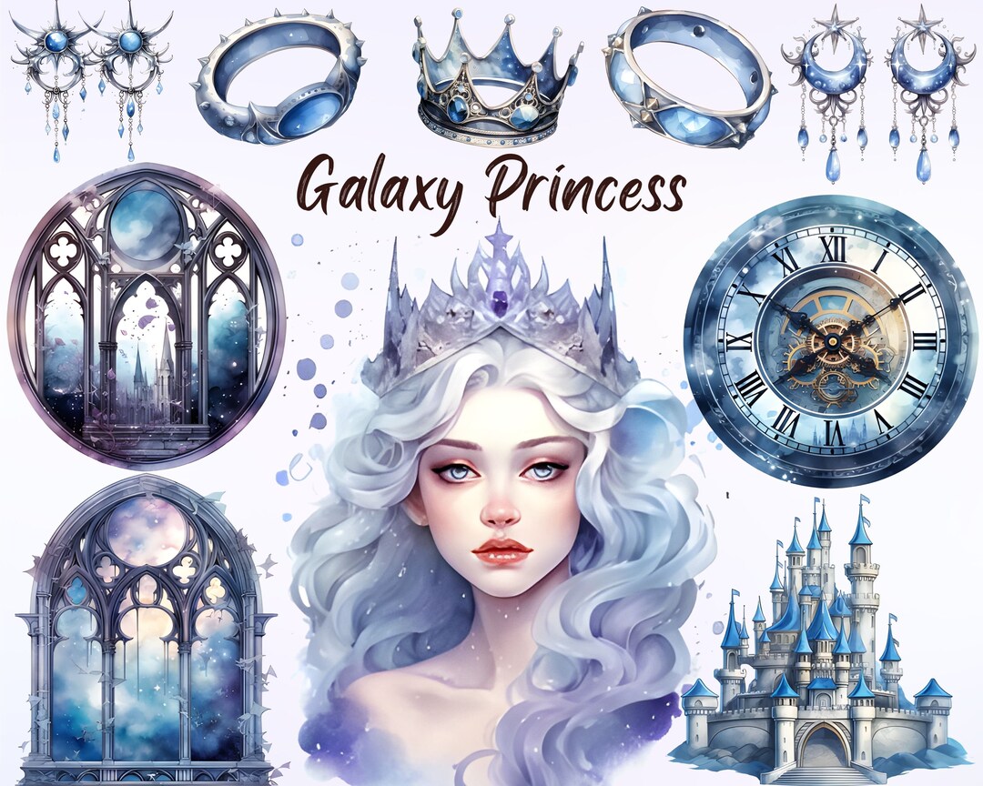 Galaxy Princess Clipart, Princess Images, Fantasy Princess Clipart ...