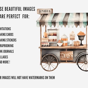 Coffee Cart Clipart - Coffee Shop Illustrations, Coffee Mobile Cart ...