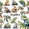 Reptiles Clipart Pack 17 HD PNG Images 4096x4096 Transparent Background ...