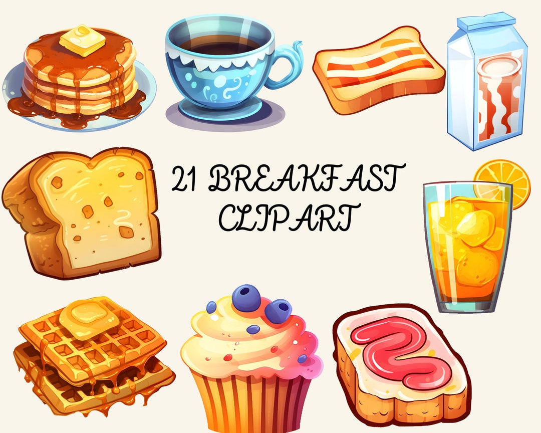 Breakfast Clipart, Breakfast Meals, Breakfast Menu, Bakery ...