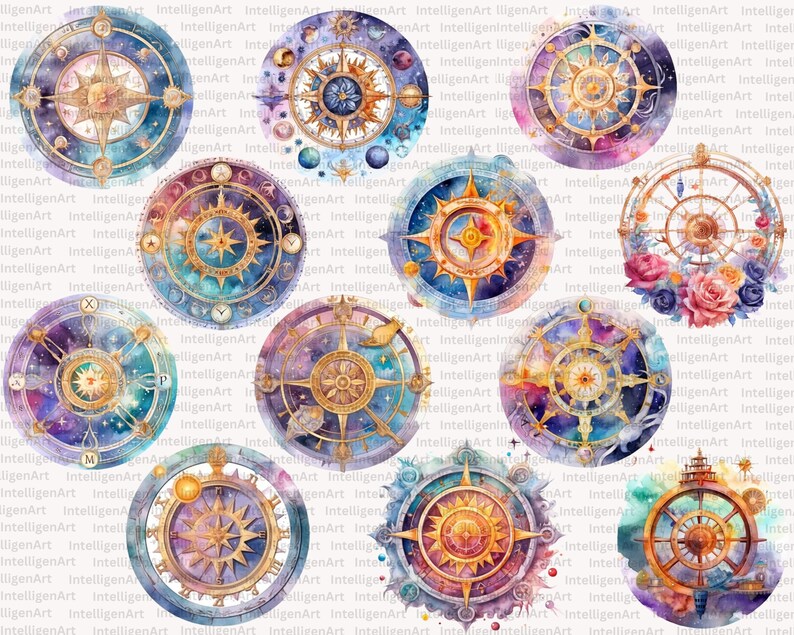 Time Wheels Clipart Vintage Mechanical Fantasy Clockretro - Etsy