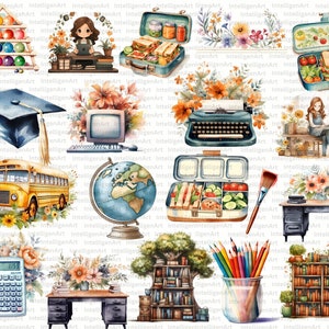 Back to School Clipart - School Teacher Clipart, School Kids Clipart ...