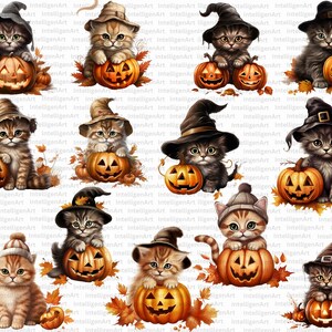 Cute Halloween Cat Clipart Halloween Black Cat Clipart, Witch Cat ...