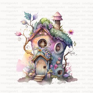 Cute Pastel Fantasy Clipart for Fairytale Book Art-colorful and ...