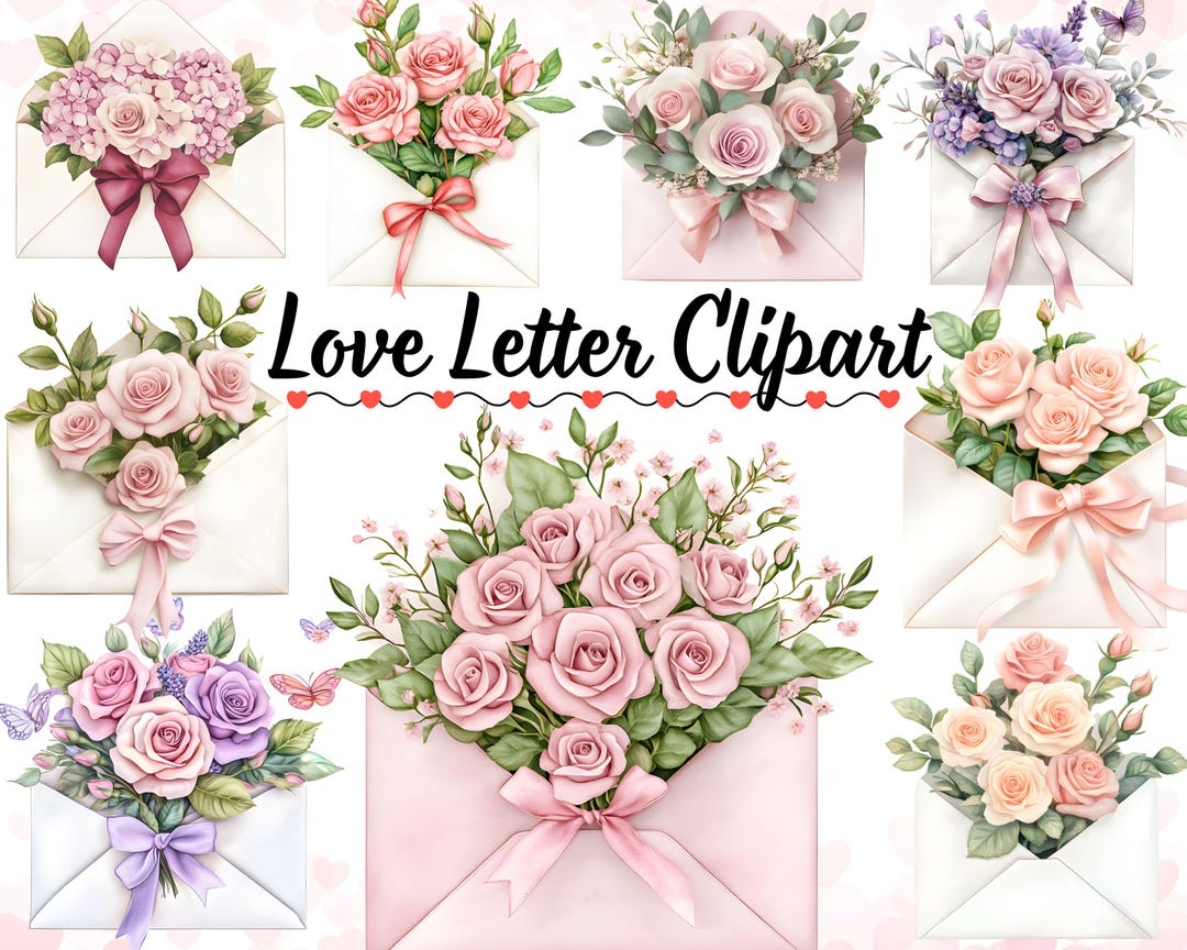 Love Letter Clipart, Valentine's Day, Love Clipart, Romantic Images ...