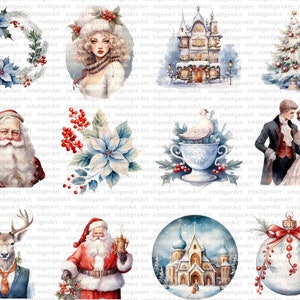 Christmas Winter Clipart Cozy Winter Clipart, Royal Christmas ...